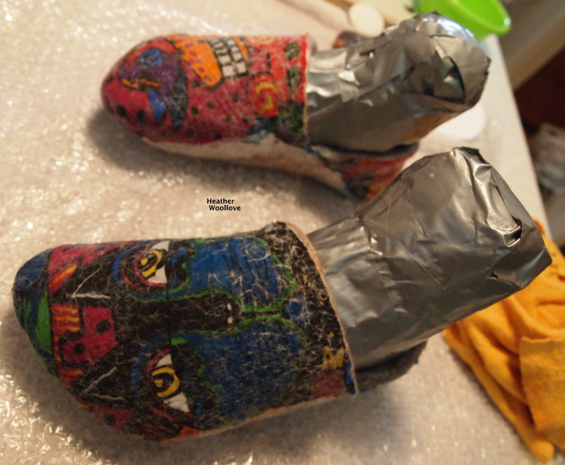 Wool love-functional fiber art: Silk Scarf Embellished Slippers- Part 3 ...