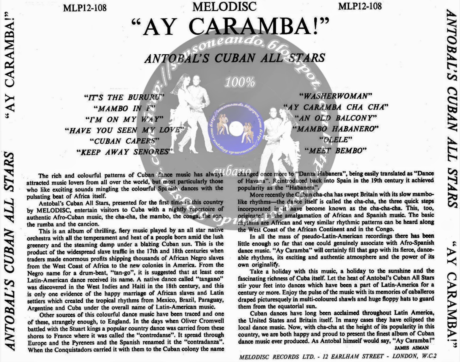 Son, Soneando: Antobal's Cuban All Stars - Ay Caramba