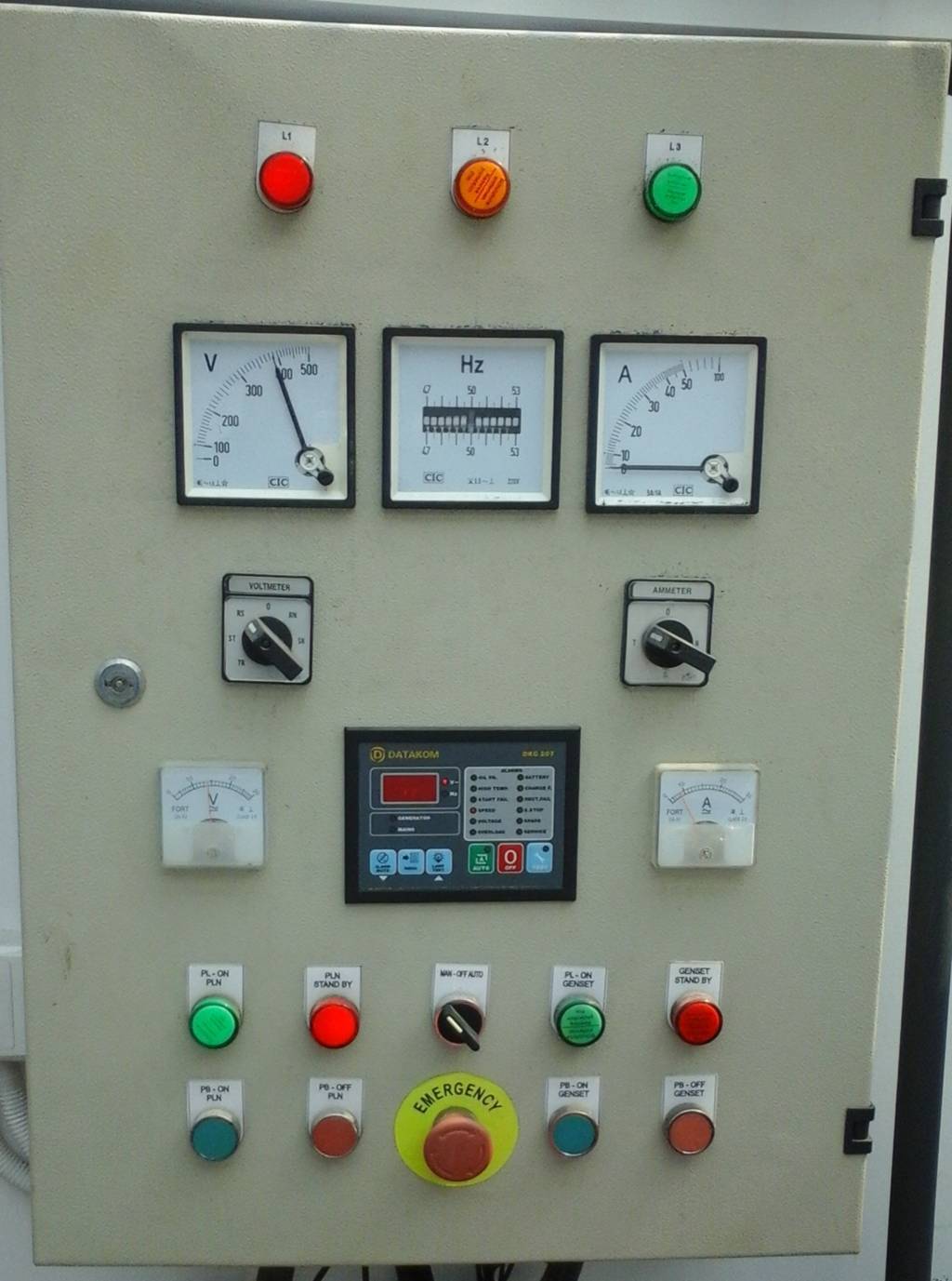 panel auto genset