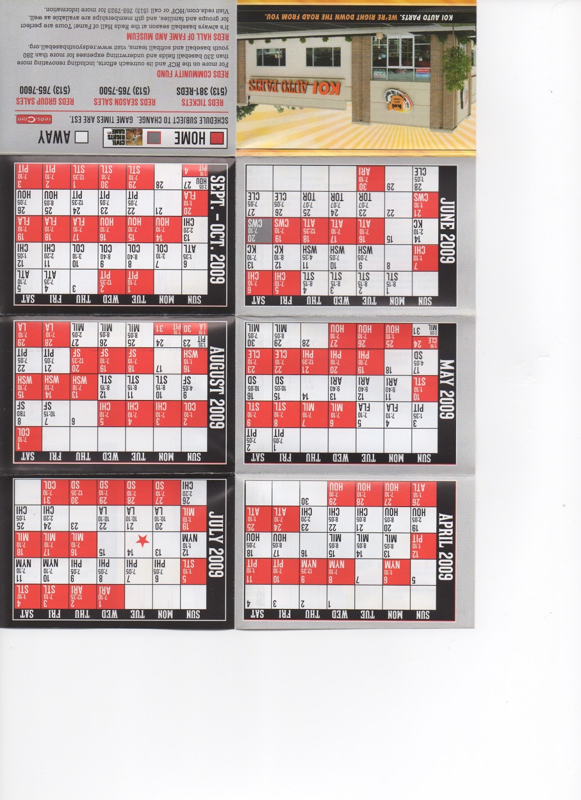 Cincinnati Reds Baseball Card Collector: 2009 Cincinnati Reds Pocket ...