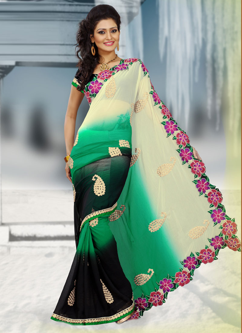 Saree Designs | Saree Designs For Summer | Net, Georgette and Chiffon ...