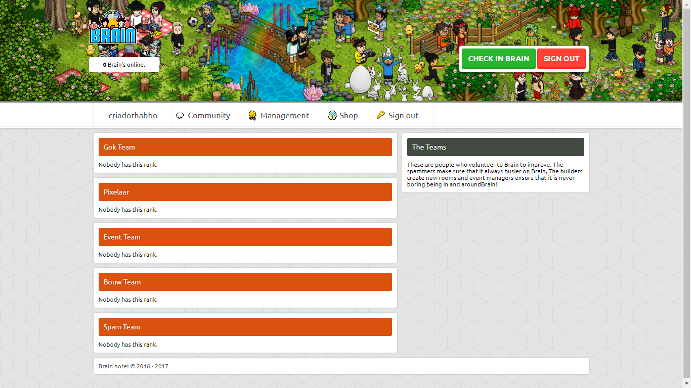 [CMS] BrainCMS v1.7.2 - Criador de habbo