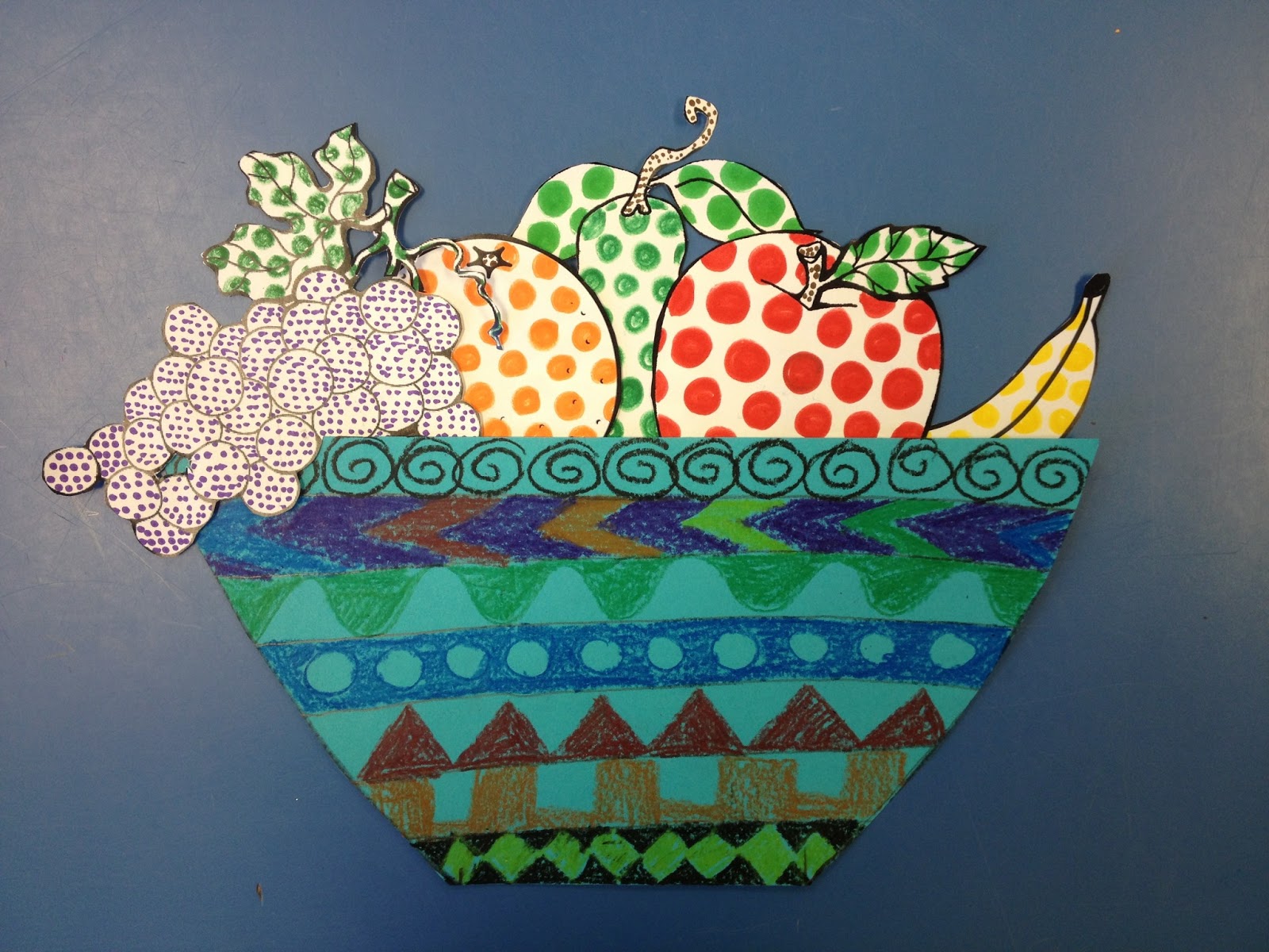 Color Me Michelle: Pop Art Fruit Bowls; 1st Grade