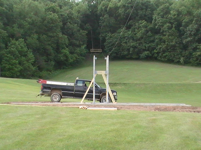 chuckslife: Zip Line Dismount Platform Construction