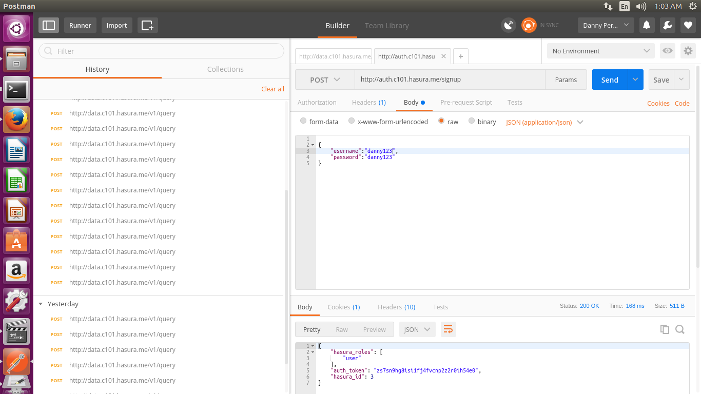 Hasura Data API + Postman collection Hasura Data API + Postman collection