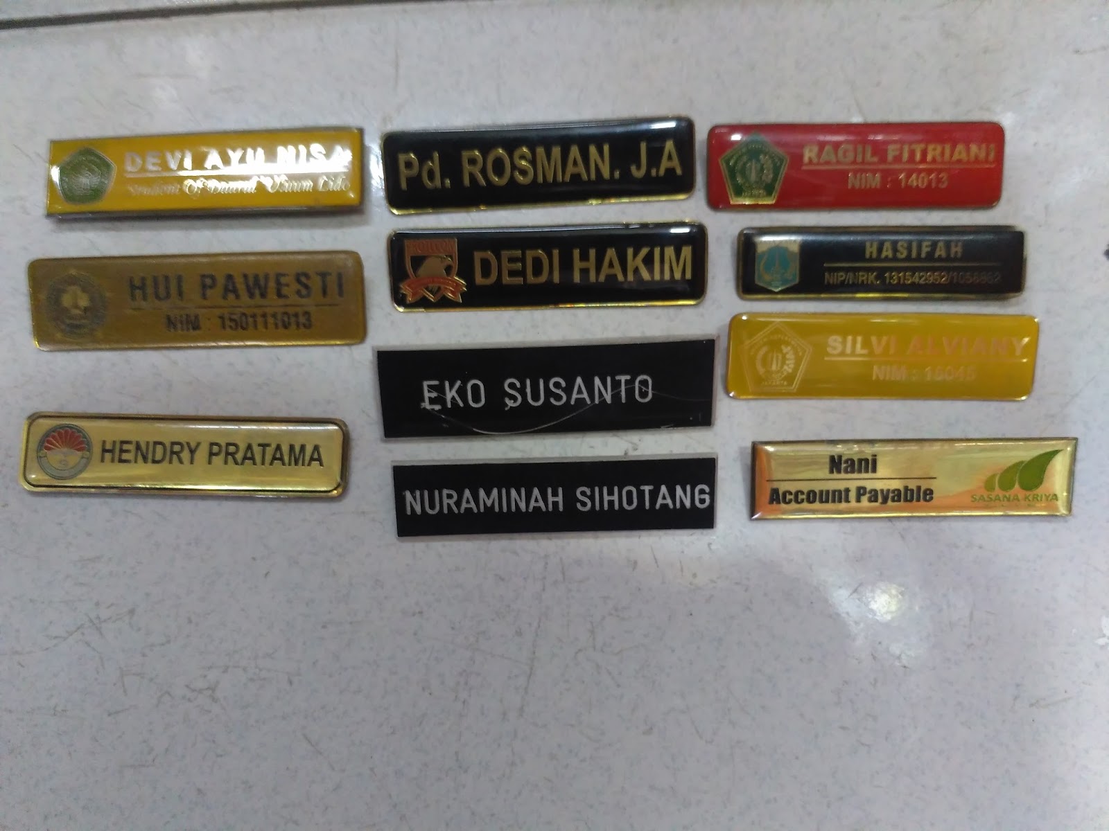 Jual Name tag unik di jakarta: Name tag unik