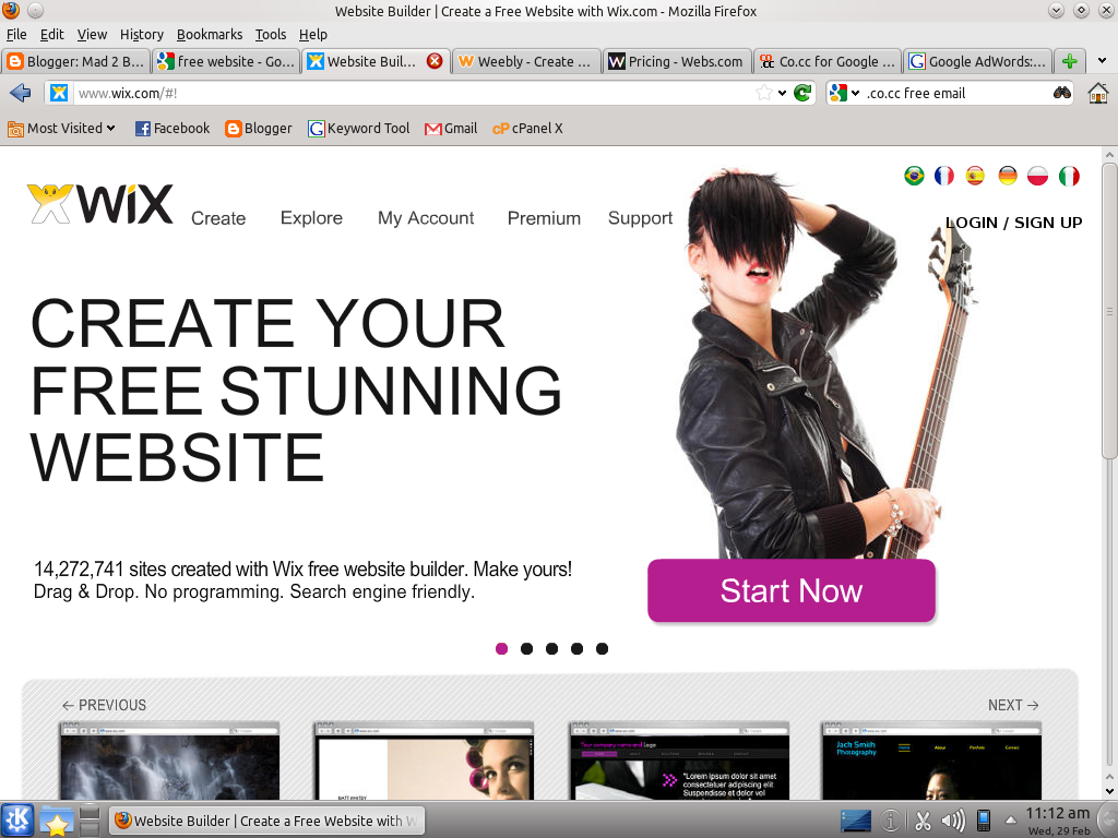 Mad 2 Blog: Your own Website for FREE