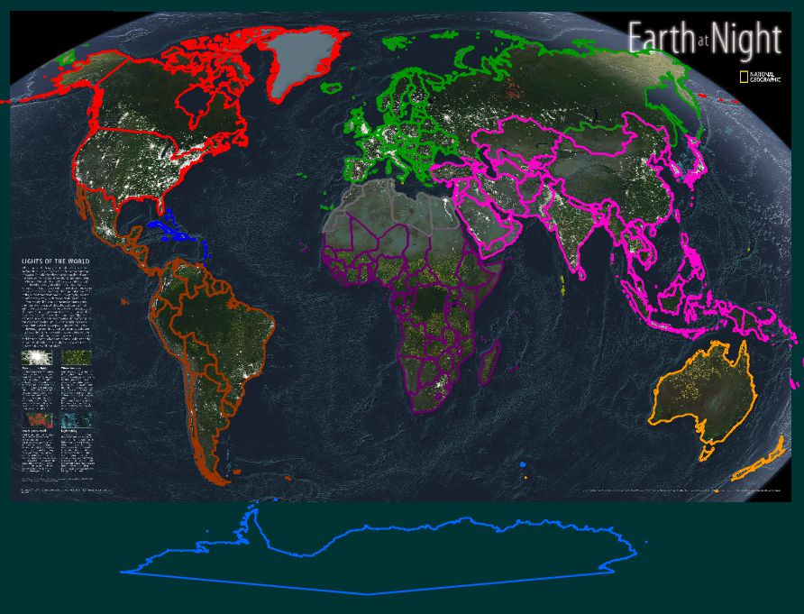 Using a nice map from National Geographic in gvSIG