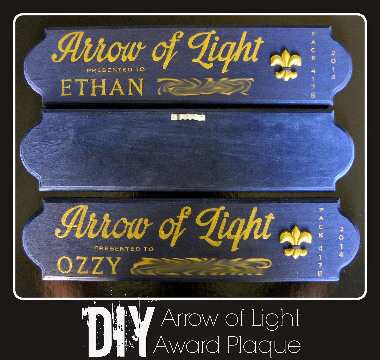 Hot Commodity Home Decor: DIY Cub Scout Arrow of Light Award Plaque