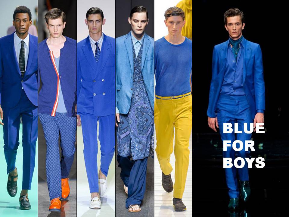 MIKE KAGEE FASHION BLOG : BLUE TONES FOR BOYS IS THE MAIN COLOUR TREND ...