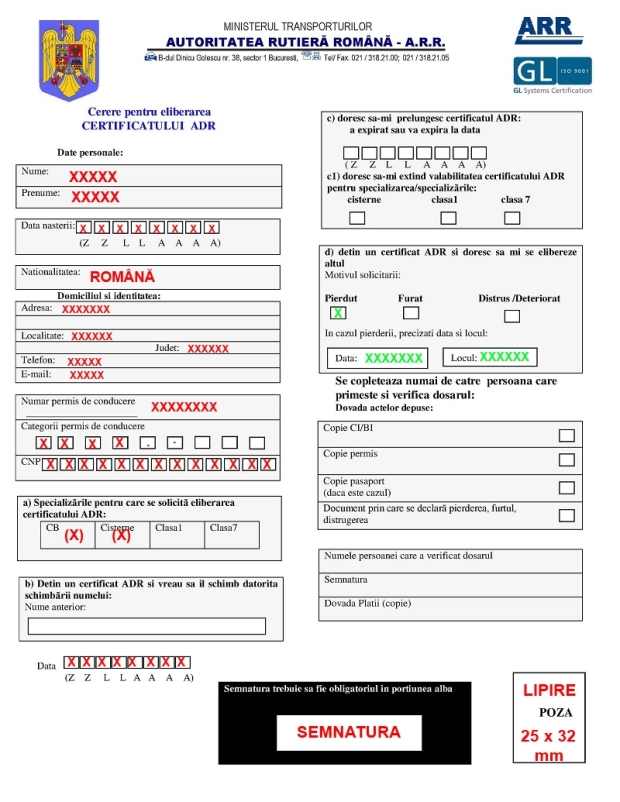Schimbare proprietar: Formular 030 anexa 5