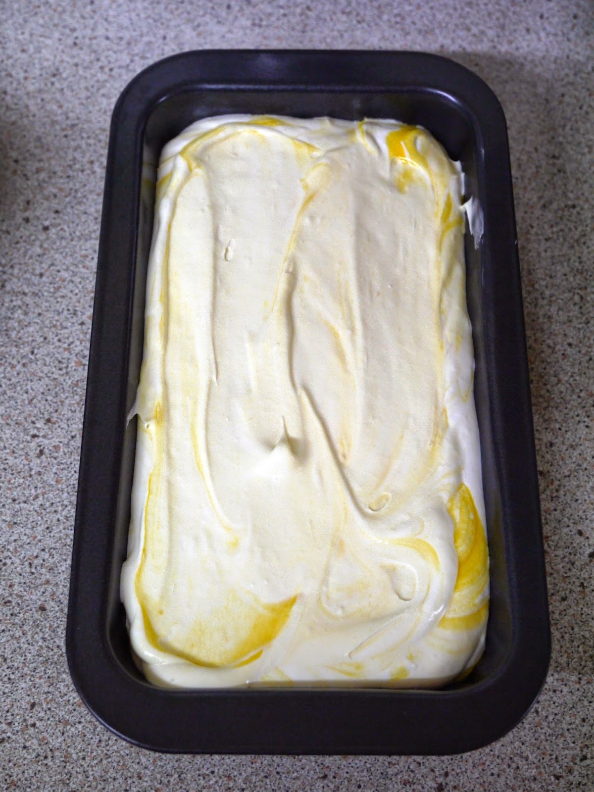 This Muslim Girl Bakes: No-Machine Mango Swirl Ice Cream