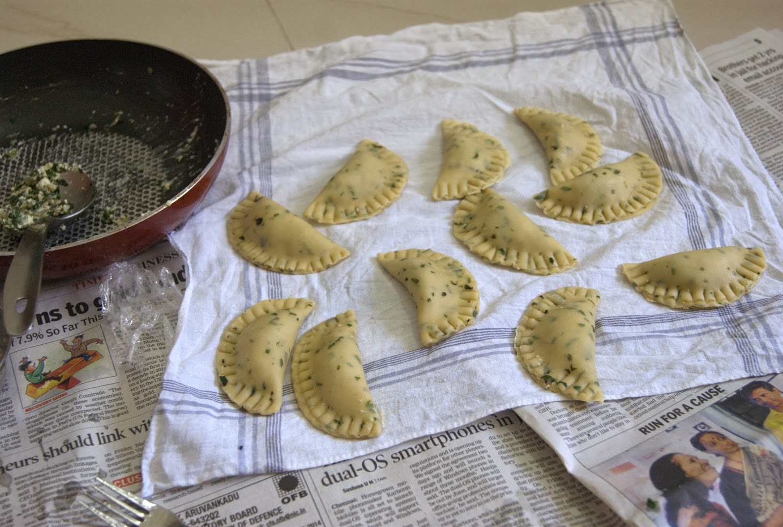 Always Hungry: Herb Pasta Crescents