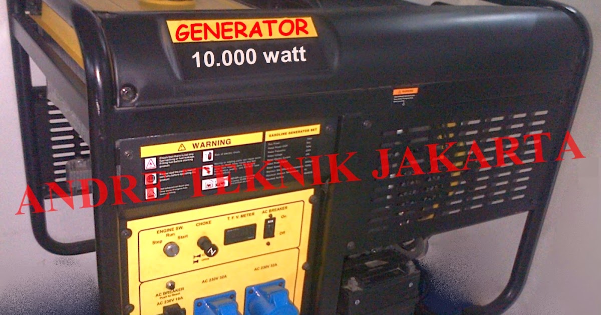 ANDRE TEKNIK JAKARTA: JUAL GENERATOR 10 KVA 10 KW 10.000 WATT HARGA MURAH