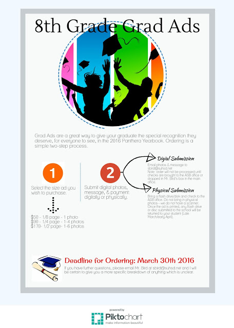 Panthera Yearbook: 8th Grade Grad Ads