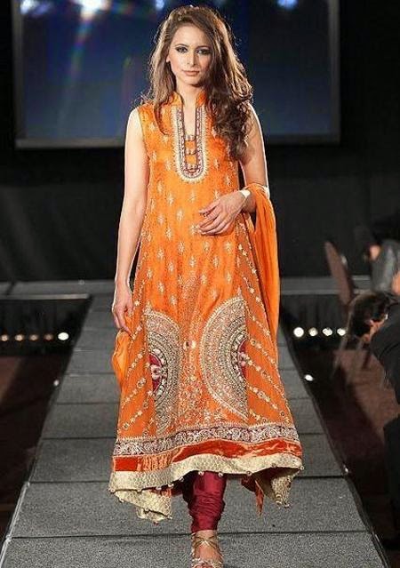Mehndi Bridal Walima Dresses Sharara Mehndi Frocks Lehenga Designs 2014