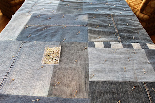 sew and sow life: how to make a rug from repurposed jeans