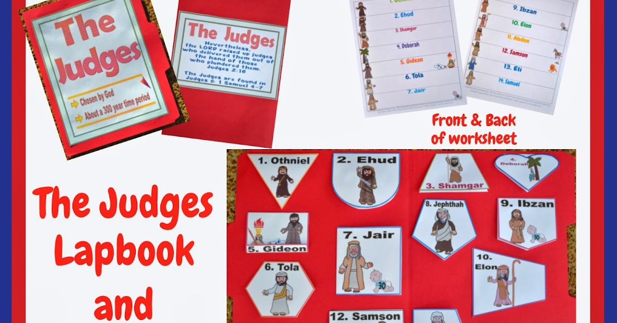 Bible Fun For Kids: The Old Testament Judges: Bulletin Board, Lapbook ...