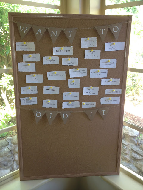 A Silly Whim: Bucket List Board