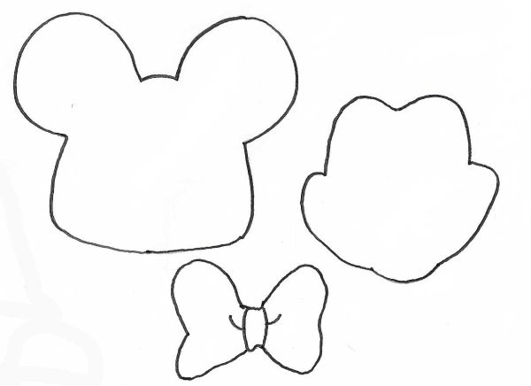 29 Moldes de Minnie para artesanato com eva - Moldes e Gráficos| Como ...