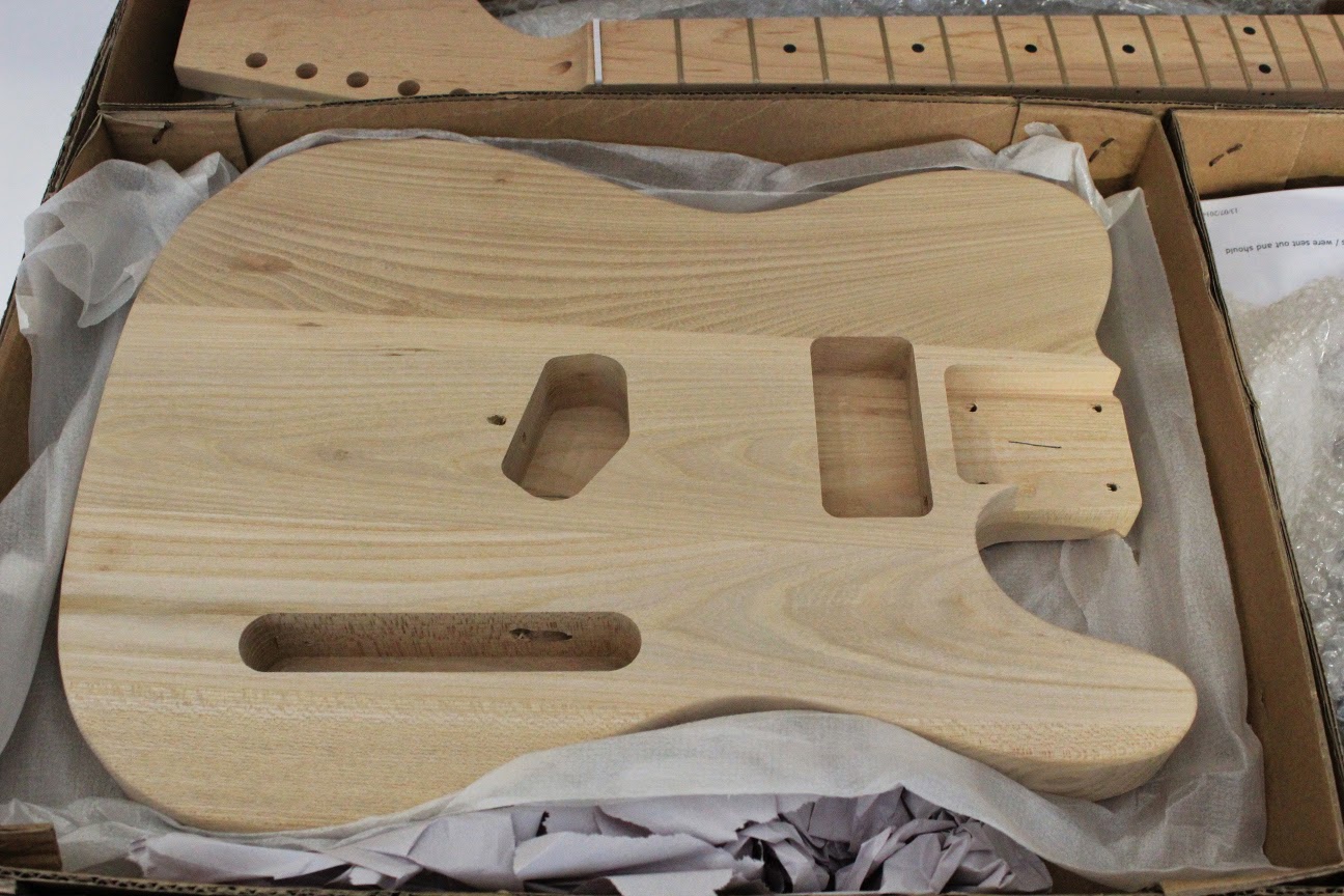 Guitar Kit Builder: Black Ash Telecaster: Mock Build & Test Fit