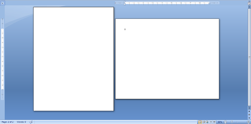 yOgi Ukarmadi: Merubah posisi kertas Potrait ke Landscape pada office 2007