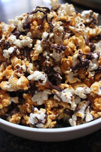 Luscious Confections: Salted Caramel & Dark Chocolate Popcorn
