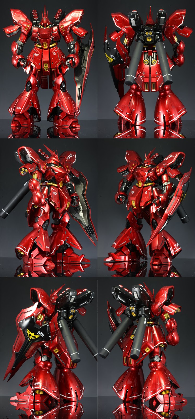 GUNDAM GUY: MG 1/100 Sazabi Ver. Ka - Metallic Color Painted Build