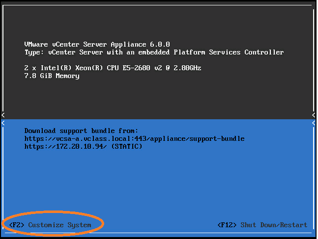 Virtualization The Future: vCSA a.k.a vCenter Server Appliance 6.0 DCUI and vCSA Bash Shell Step ...