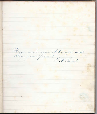 Heirlooms Reunited: 1858 Autograph Album of George F. Sweat, signed ...