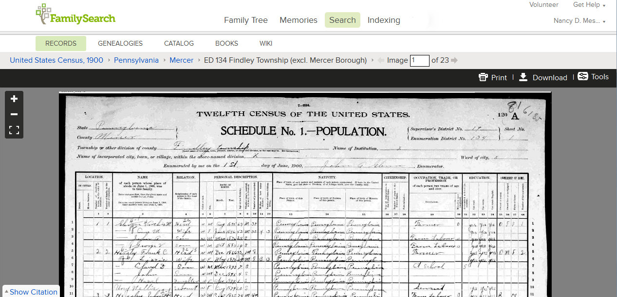 My Ancestors and Me: How to Browse the U.S. Census on FamilySearch ...