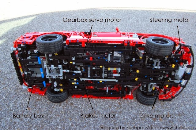 rc verbrenner: Ein Ford Mustang GT500 LEGO Technic