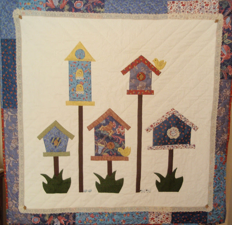 LOS ANGELES DE PATCHWORK. .,.,.,., MARI CARMEN y MARÍA JESUS: CASITAS DE PAJAROS ""A MI MANERA""