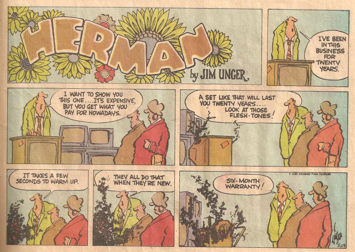 Sunday Comics Debt: Herman Comparison