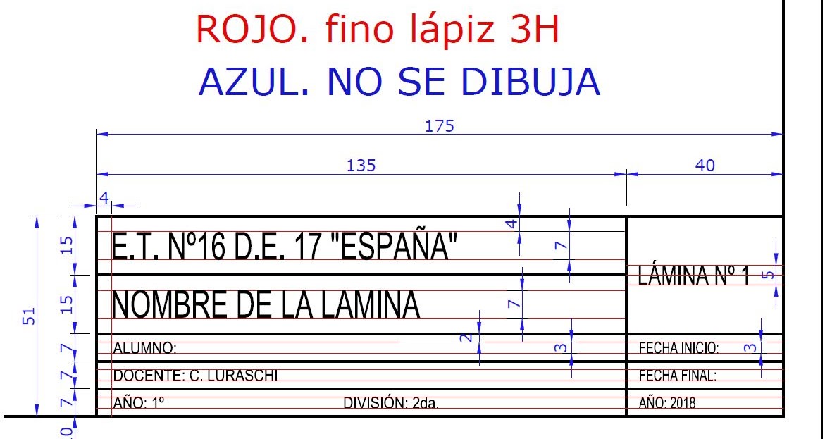 Tecnología de la Representación: Recuadro y rótulo