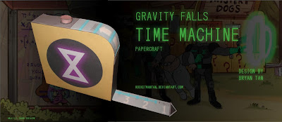 Gravity Falls - Time Machine Papercraft | Papercraft Paradise ...