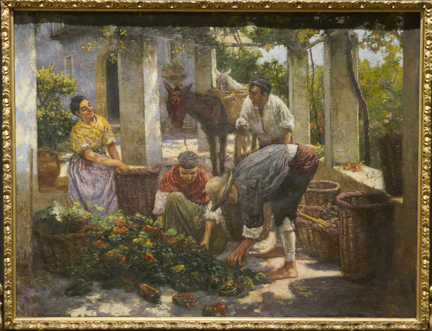 Recogiendo pimientos (Juan José Gárate) Arte-Paisaje