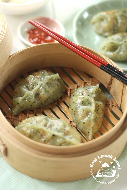 Nasi Lemak Lover: Jade Green Teochew Steamed Dumplings 翡翠潮州粉果