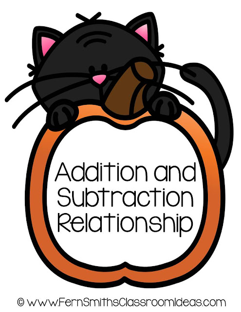 Here's a Cute Halloween Addition and Subtraction Relationship Math ...