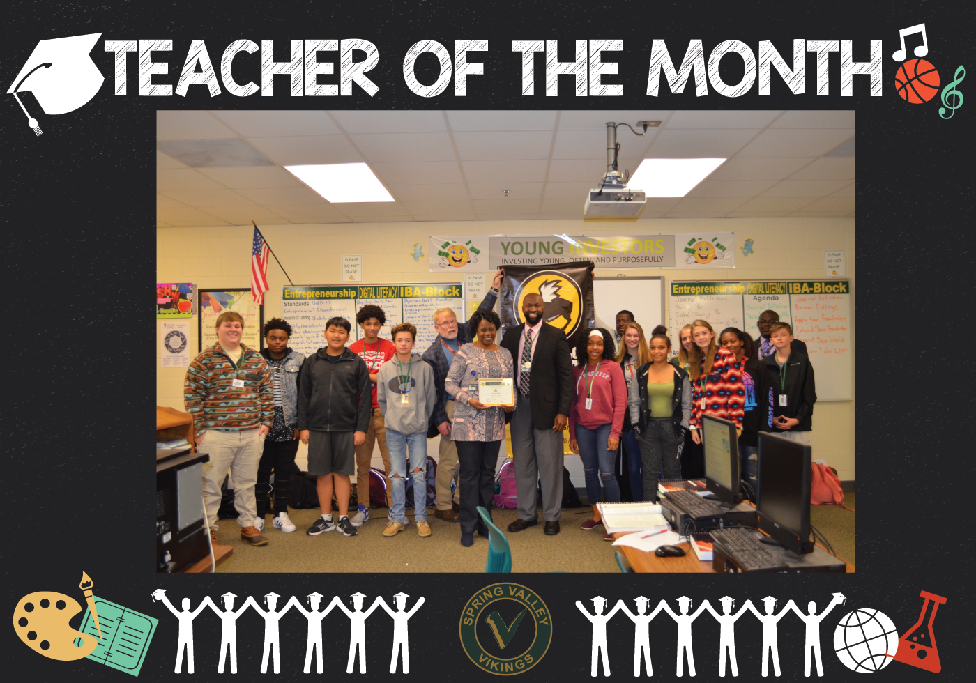 Viking Update: Teacher of the Month for September