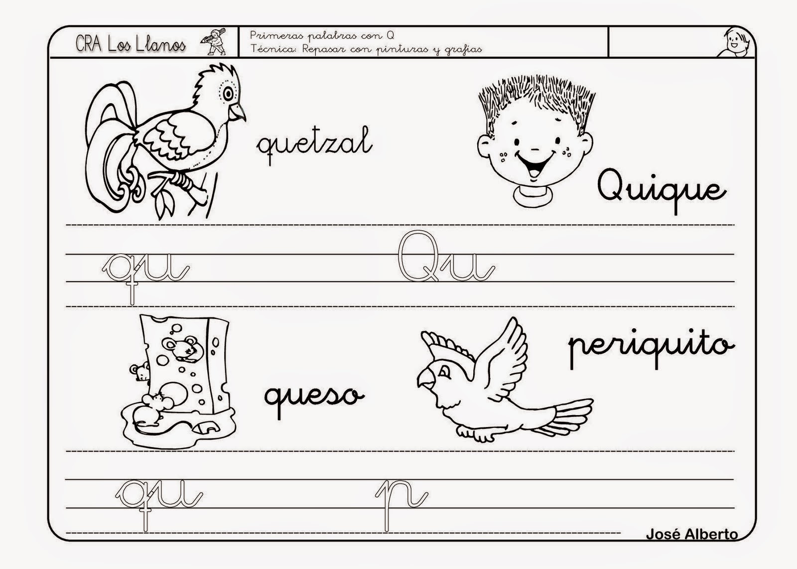 NO QUIERO SER PETER PAN: REPASO LETRA Q