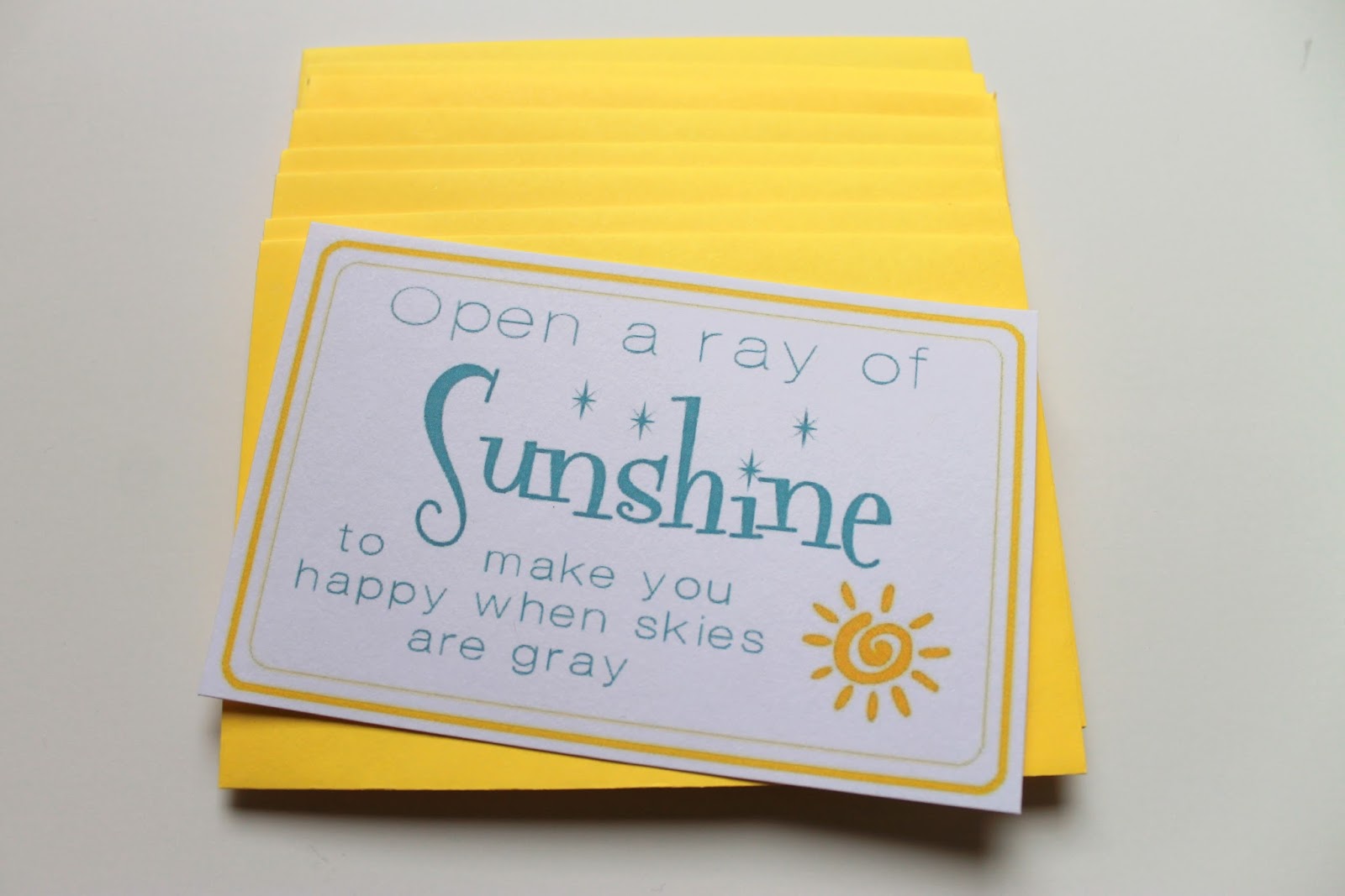 Serving Pink Lemonade: Gifts Kids Can Make: Sunshine Notes