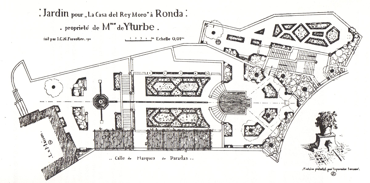 El muro vegetal: JARDÍN DE LA CASA DEL REY MORO, RONDA