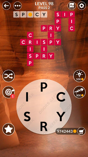 Wordscapes Level 98 Answers ~ Doors Geek