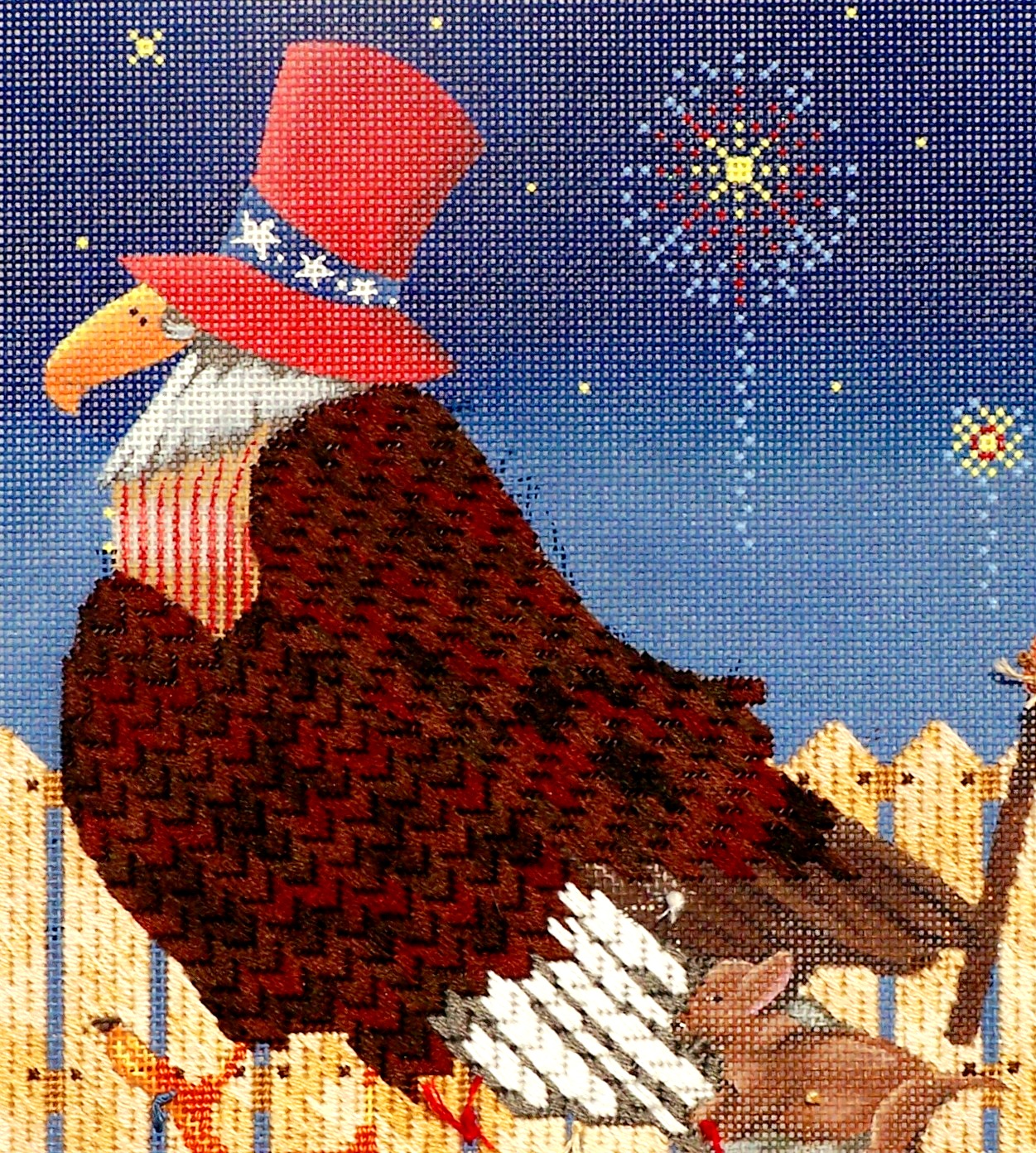 Needlepoint Tips and Techniques: The 4th of July Parade Leader
