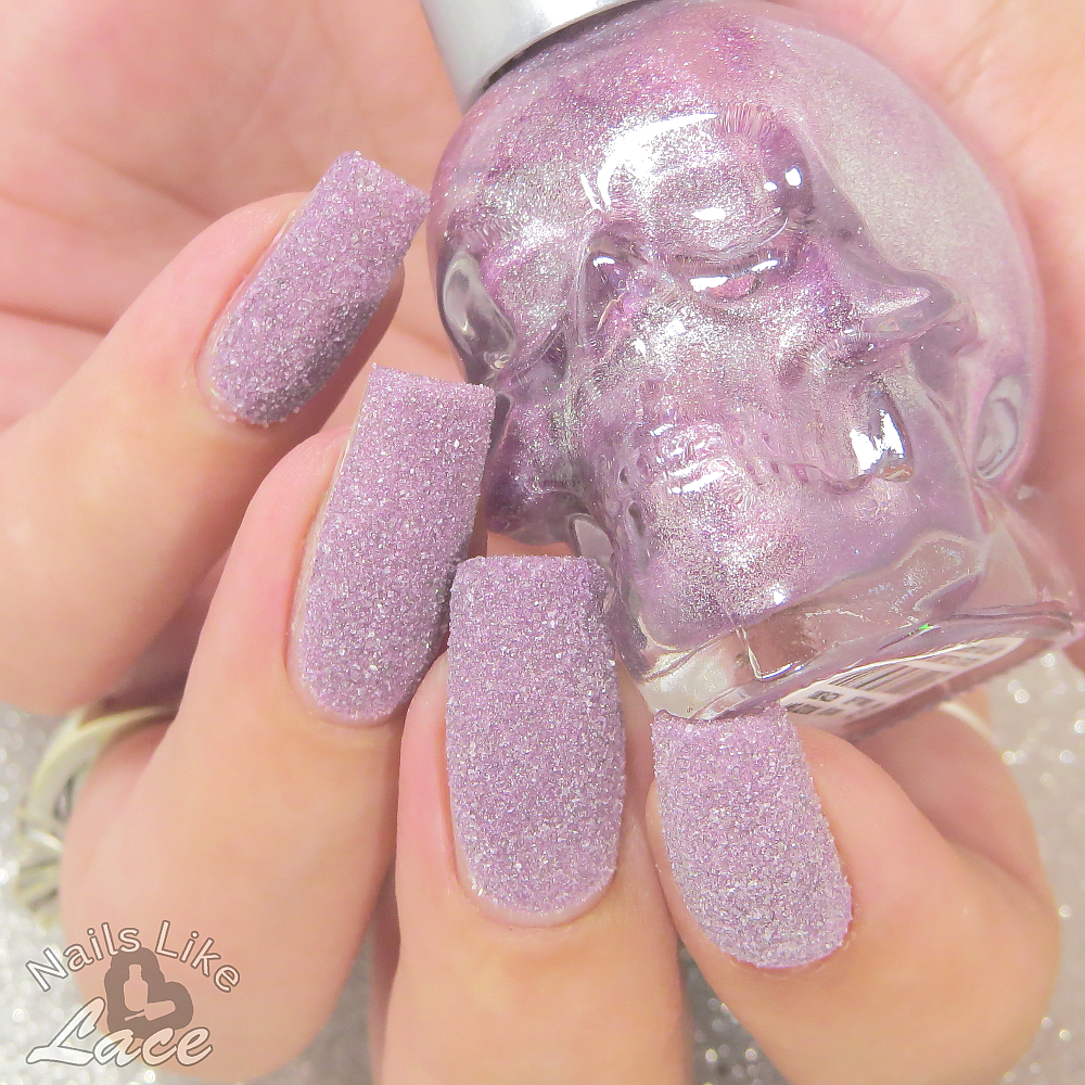 NailsLikeLace: Textured Purple Sand Nails