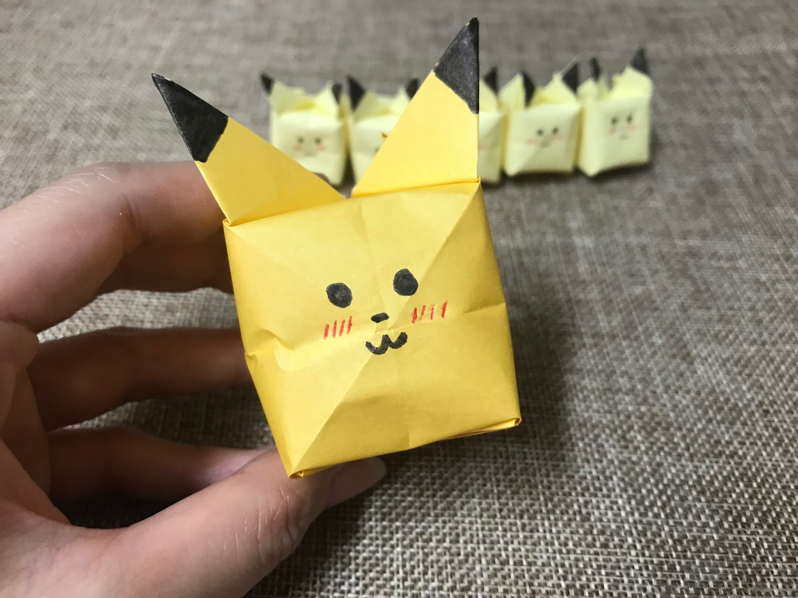 Tutorial #68: Origami Pikachu | The Idea King