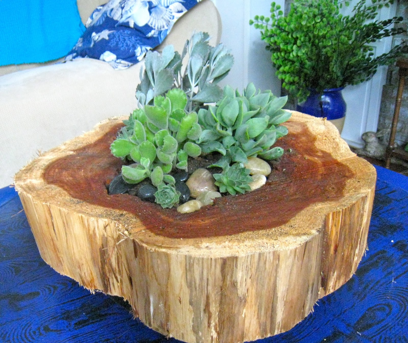 Repurposed For Life: WOOD SLAB PLANTER