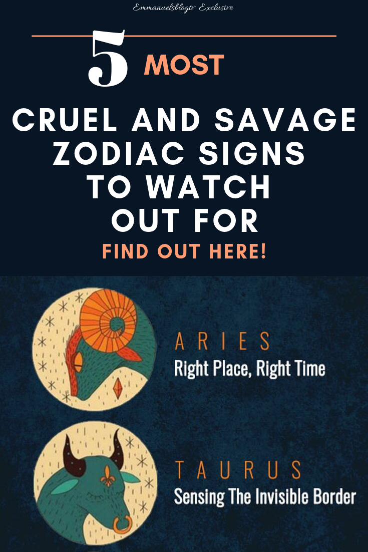 5 of The Most Cruel and Savage Zodiac Signs To Watch Out For In 2020