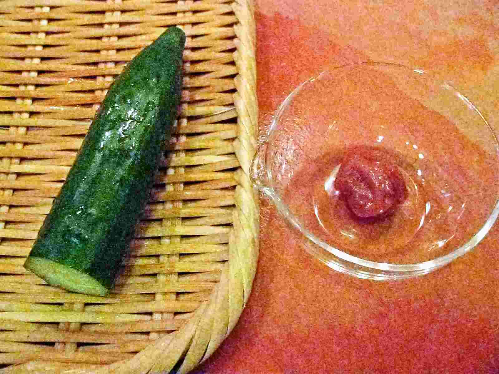 Recipes for Tom: Kyuri no umeae / Japanese cucumber with umeboshi ...